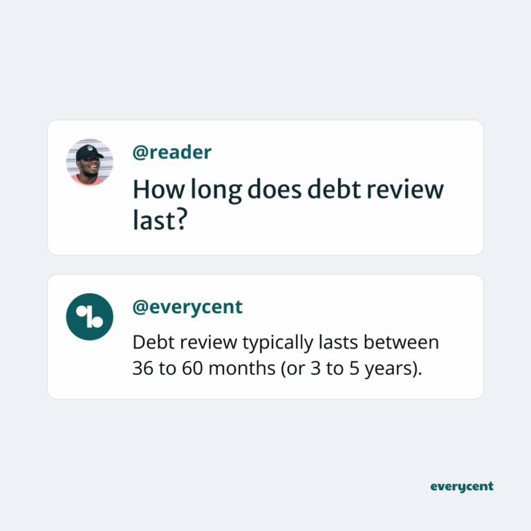 How long does debt review last (and stay on your name)?