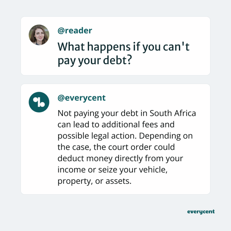 What happens if you can’t pay debts & what to do about it